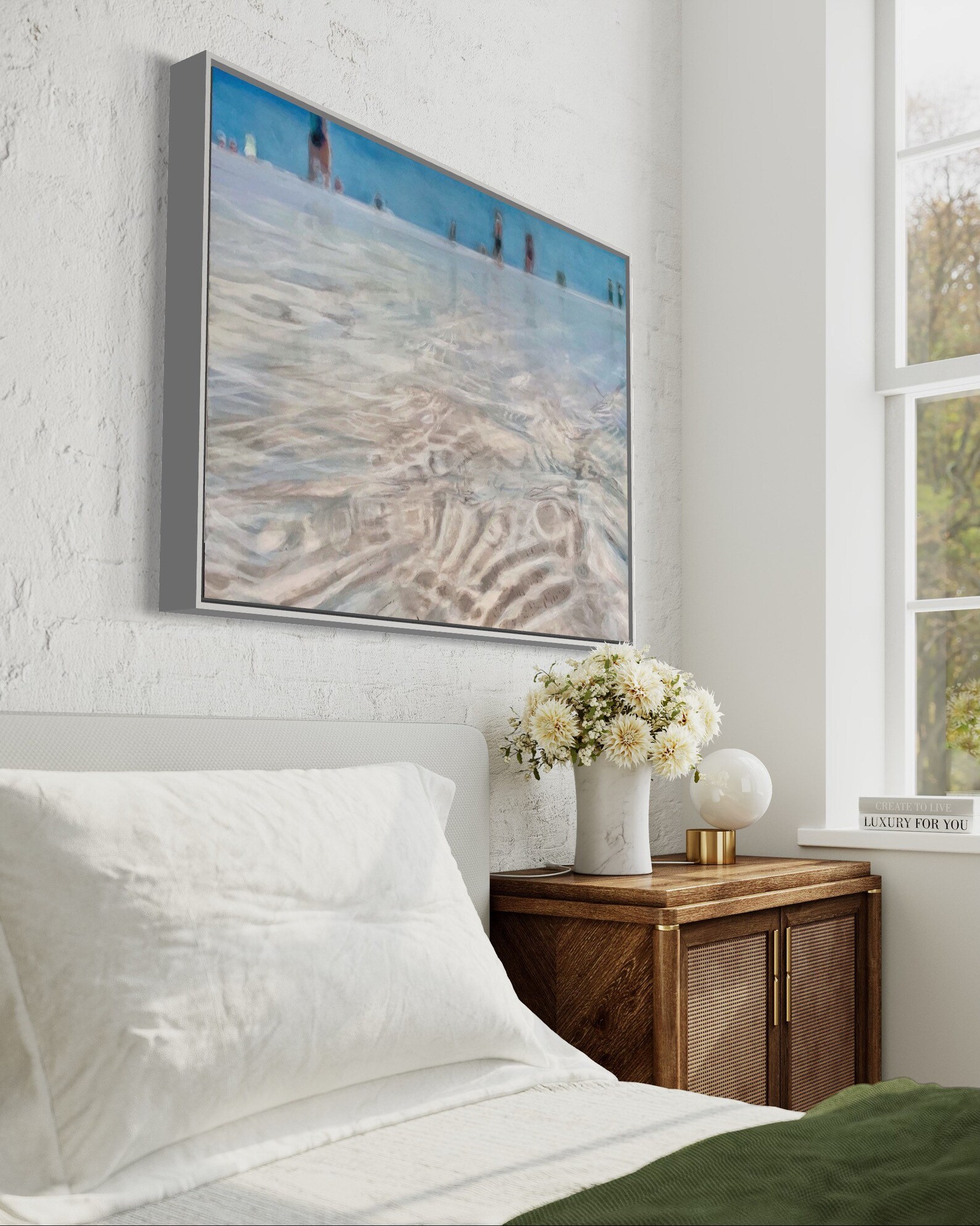 At the Beach Modern Beach Painting Original Oil Painting Water Painting ...