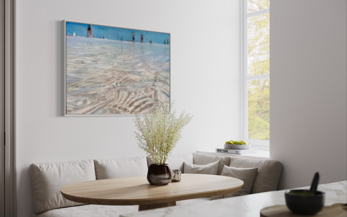 At the Beach Modern Beach Painting Original Oil Painting - Etsy