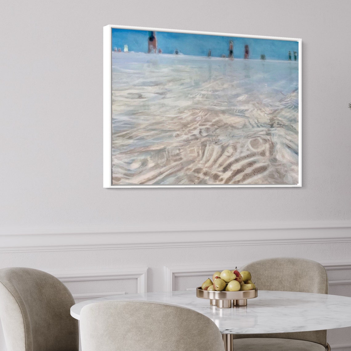 At the Beach Modern Beach Painting Original Oil Painting - Etsy