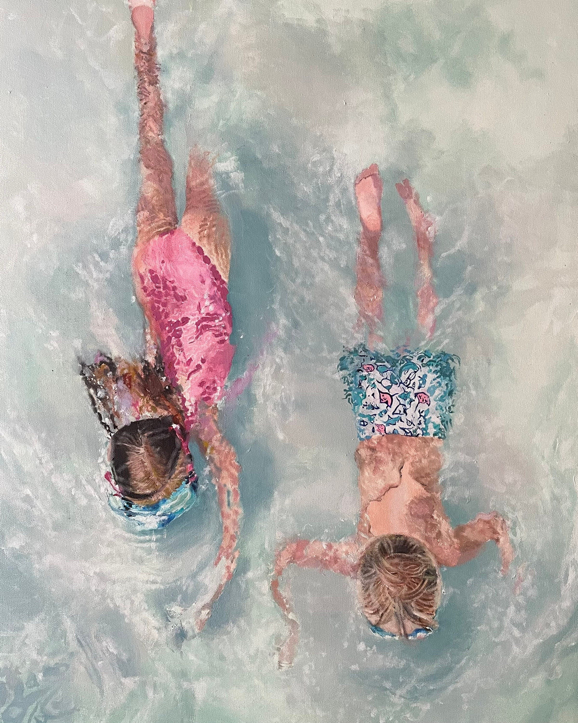 Little Ocean Swimmers-original Oil Painting Study - Etsy