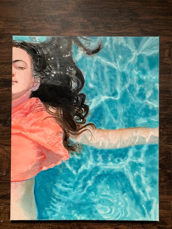 Chill Out Original Oil Painting Portraiture | Etsy