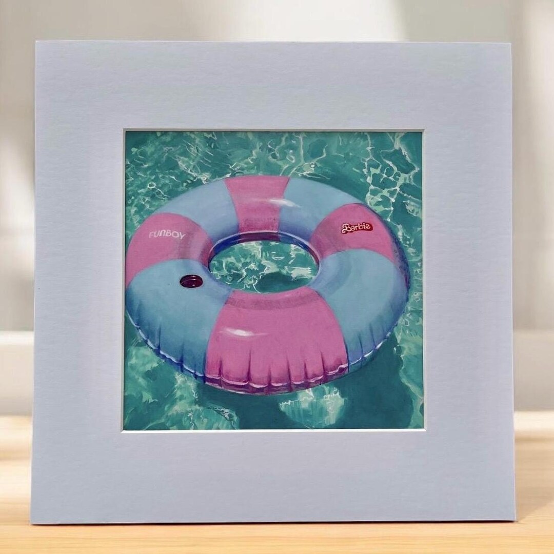 Float on 2- Barbie Float- Archival Print - Etsy