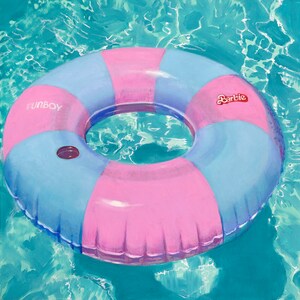 Float on 2- Barbie Float- Archival Print - Etsy