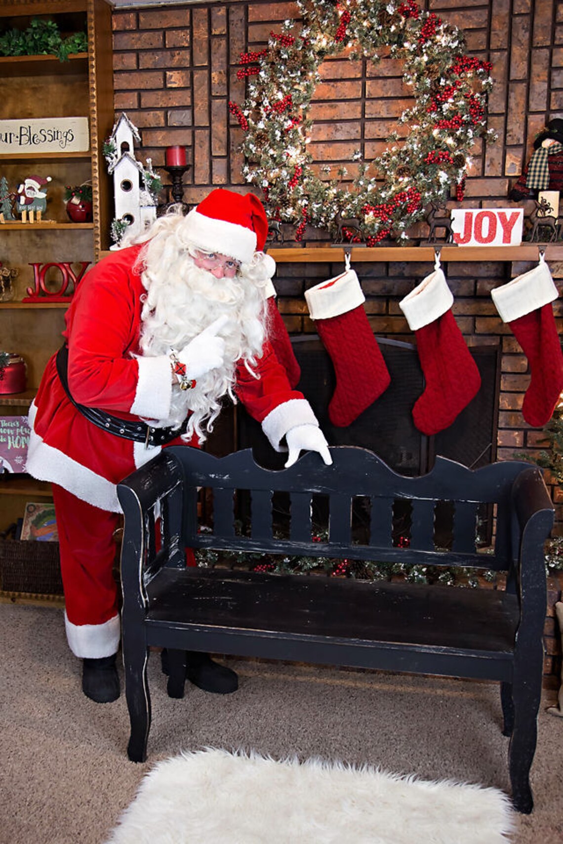 Santa Claus Digital Backdrop - Etsy