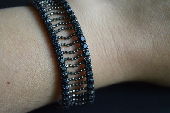 Art Deco Bracelet Flapper Bracelet Rhinestone Bracelet - Etsy