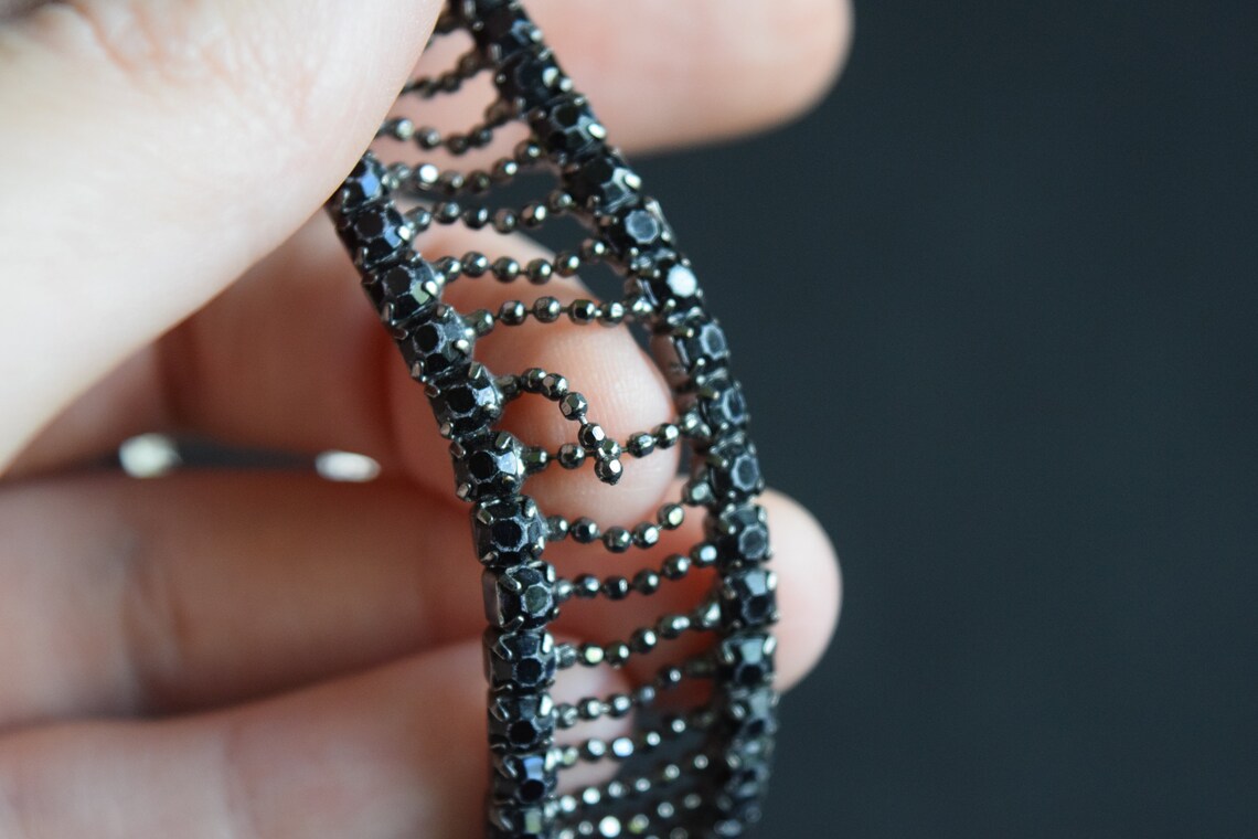 Art Deco Bracelet Flapper Bracelet Rhinestone Bracelet - Etsy