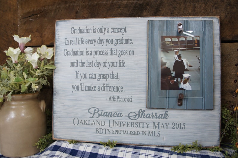 Graduation Frame With Motivational Quote by Arie Pencovici - Etsy