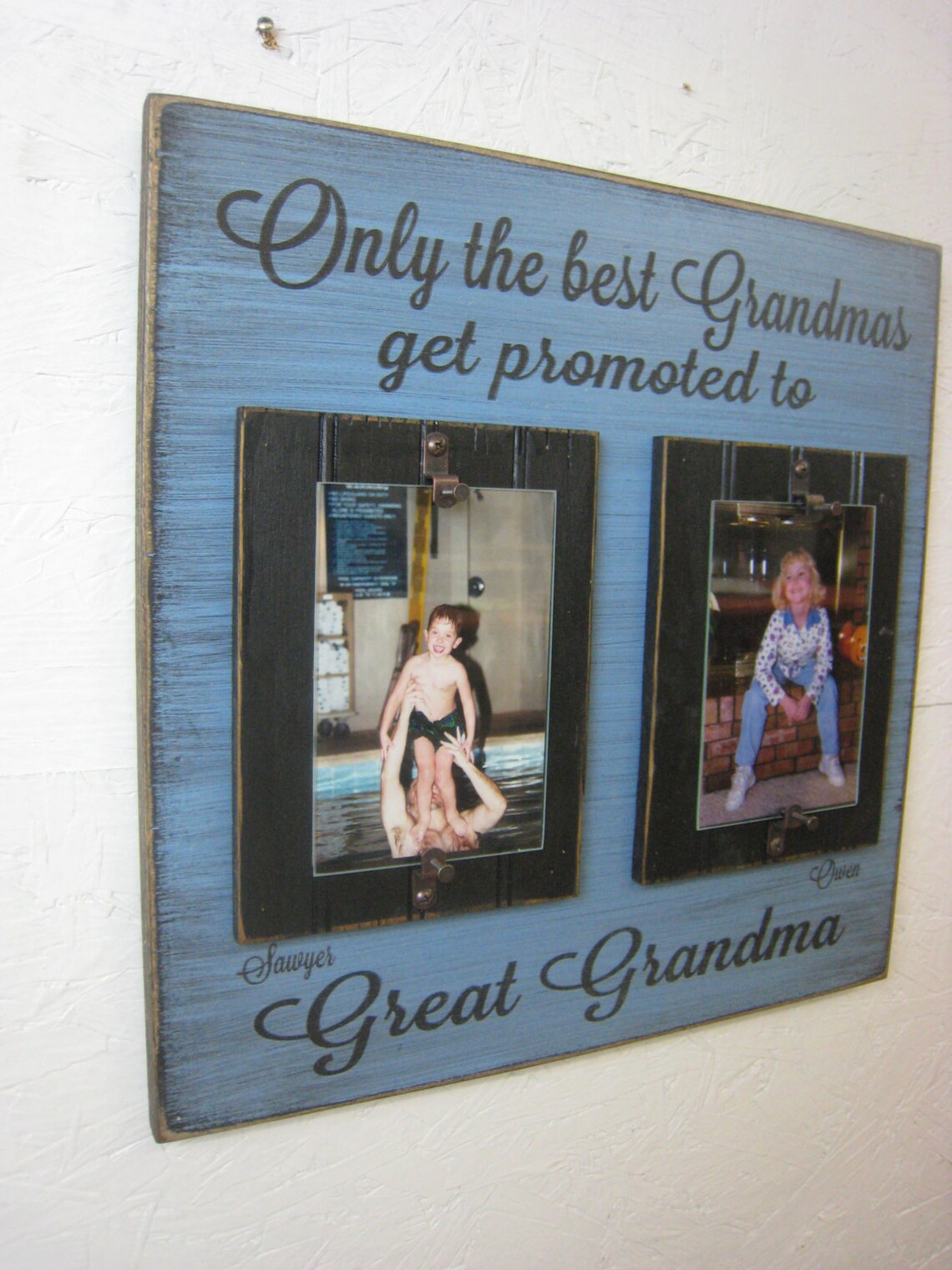 Only The Best Grandmas Get Promoted To Great Grandma 16x16 Etsy