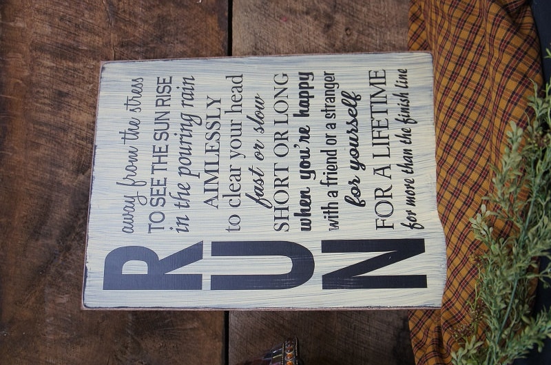 Run What a Great Sign for a Runner. What Are All the Reasons - Etsy