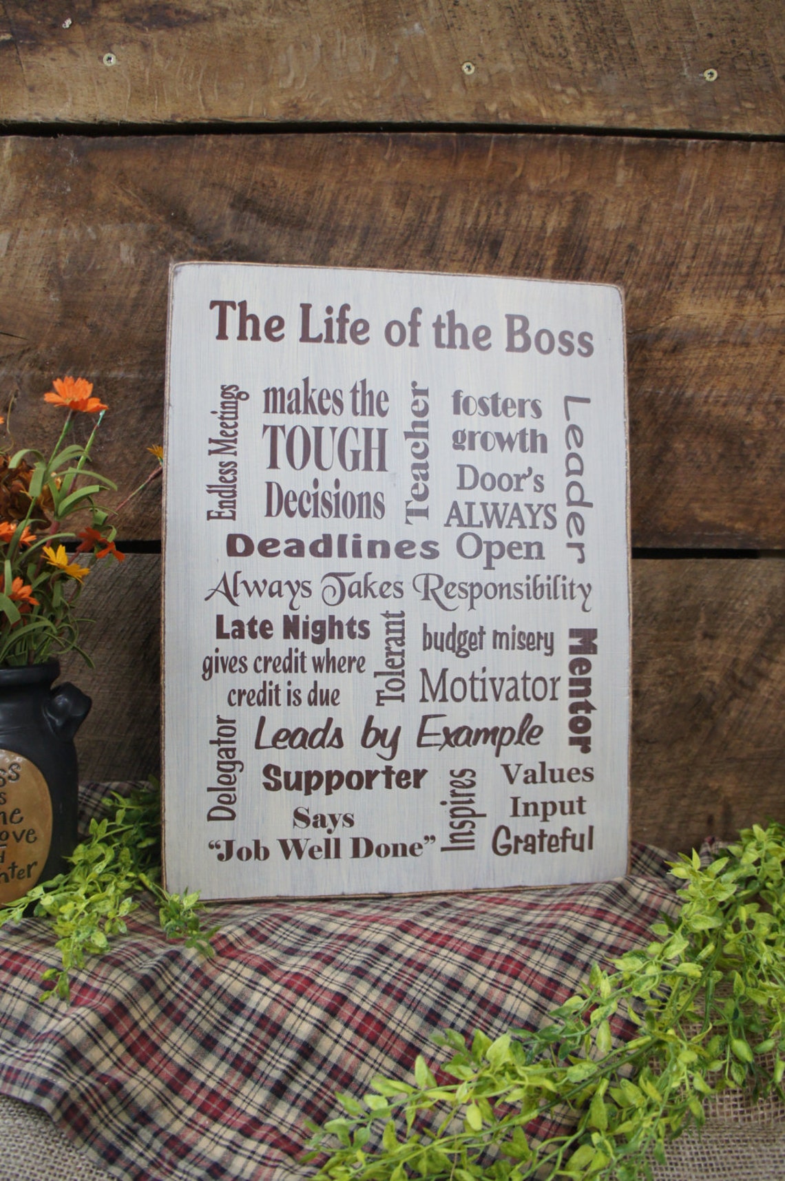 The Life of the Boss Makes a Great Gift for Your Boss Subway | Etsy