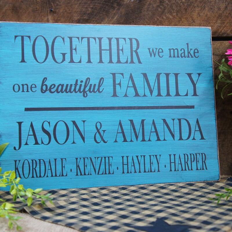 Personalized Family Signs - Etsy