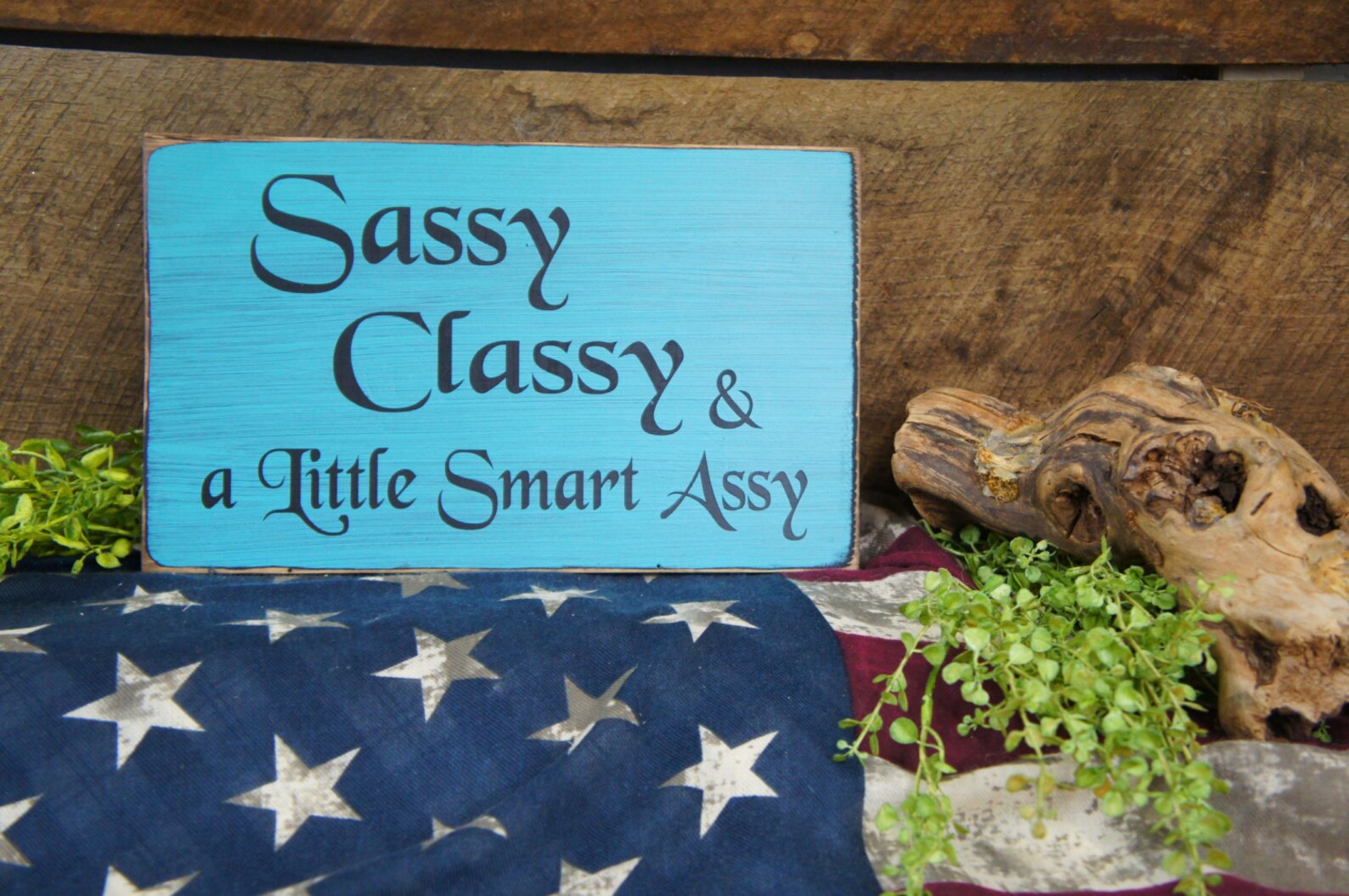 Sassy Classy & a Little Smart Assy Rustic Style Sign Fun | Etsy