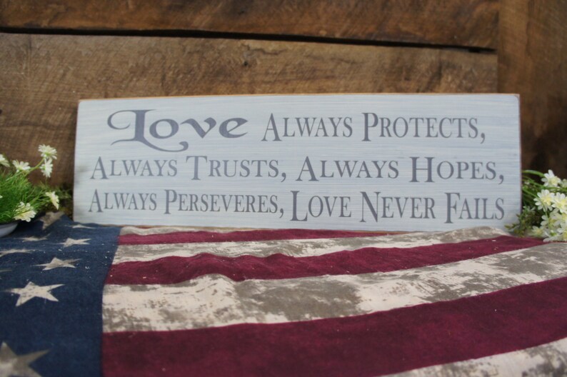Love Always Protects Always Trusts Always Hopes Always - Etsy