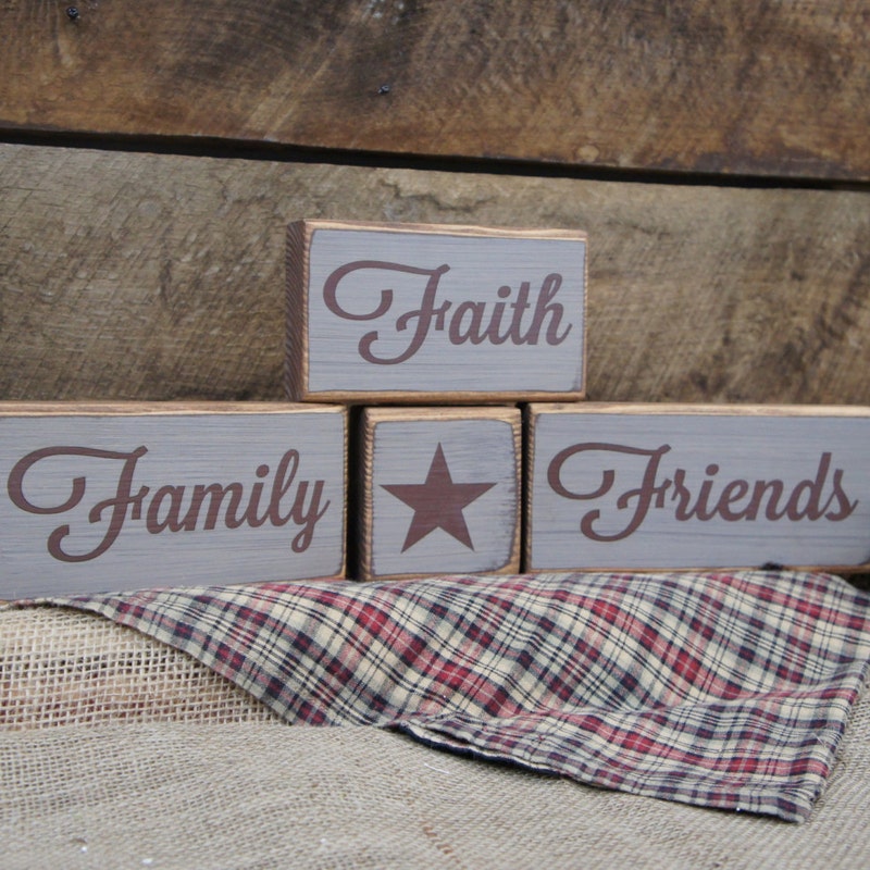 Wood Block Sayings - Etsy