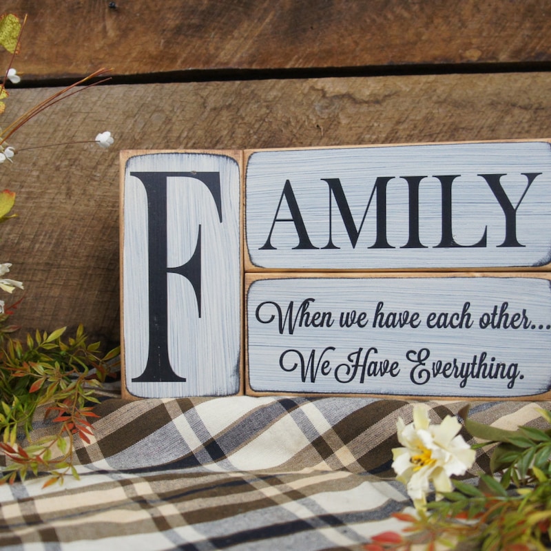 Family Block Letters - Etsy