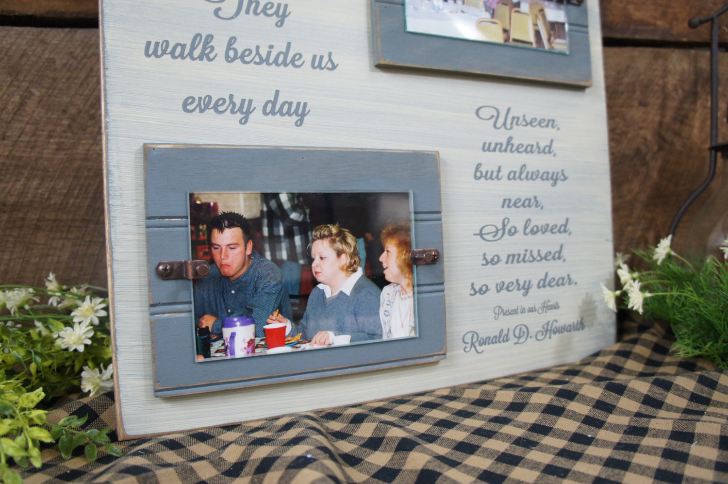 Rustic Memorial Picture Frame Personalized Those We Love | Etsy