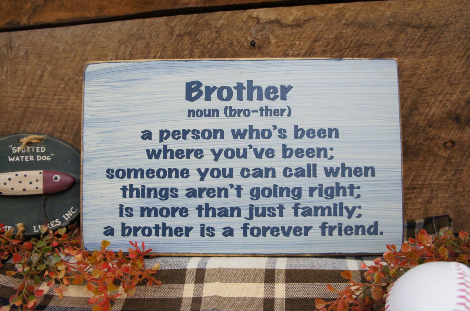 Brother Sign. What is the Definition of Brother We Have It | Etsy