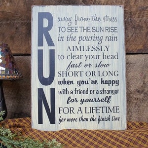 Run What a Great Sign for a Runner. What Are All the Reasons Someone ...