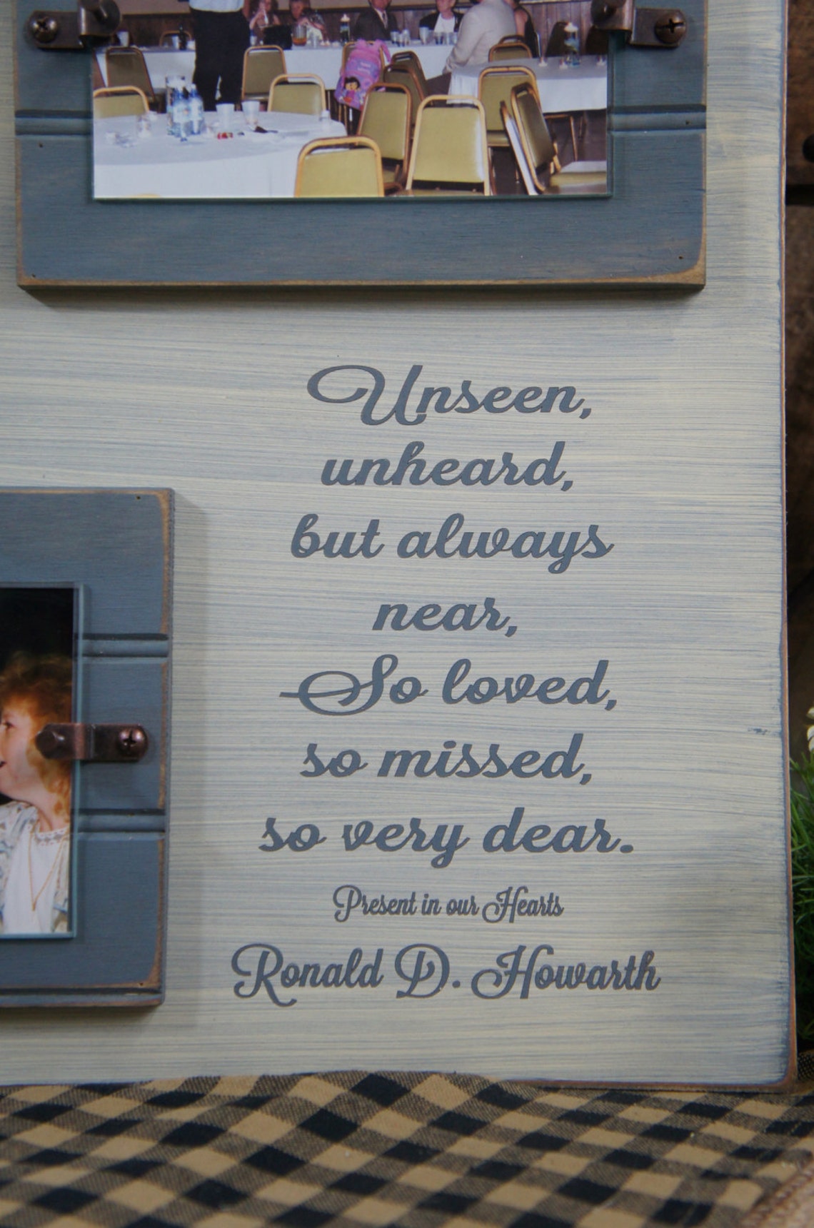 Rustic Memorial Picture Frame Personalized Those We Love | Etsy