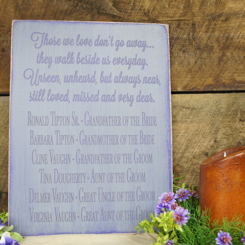 Reunion Memorial Table - Etsy