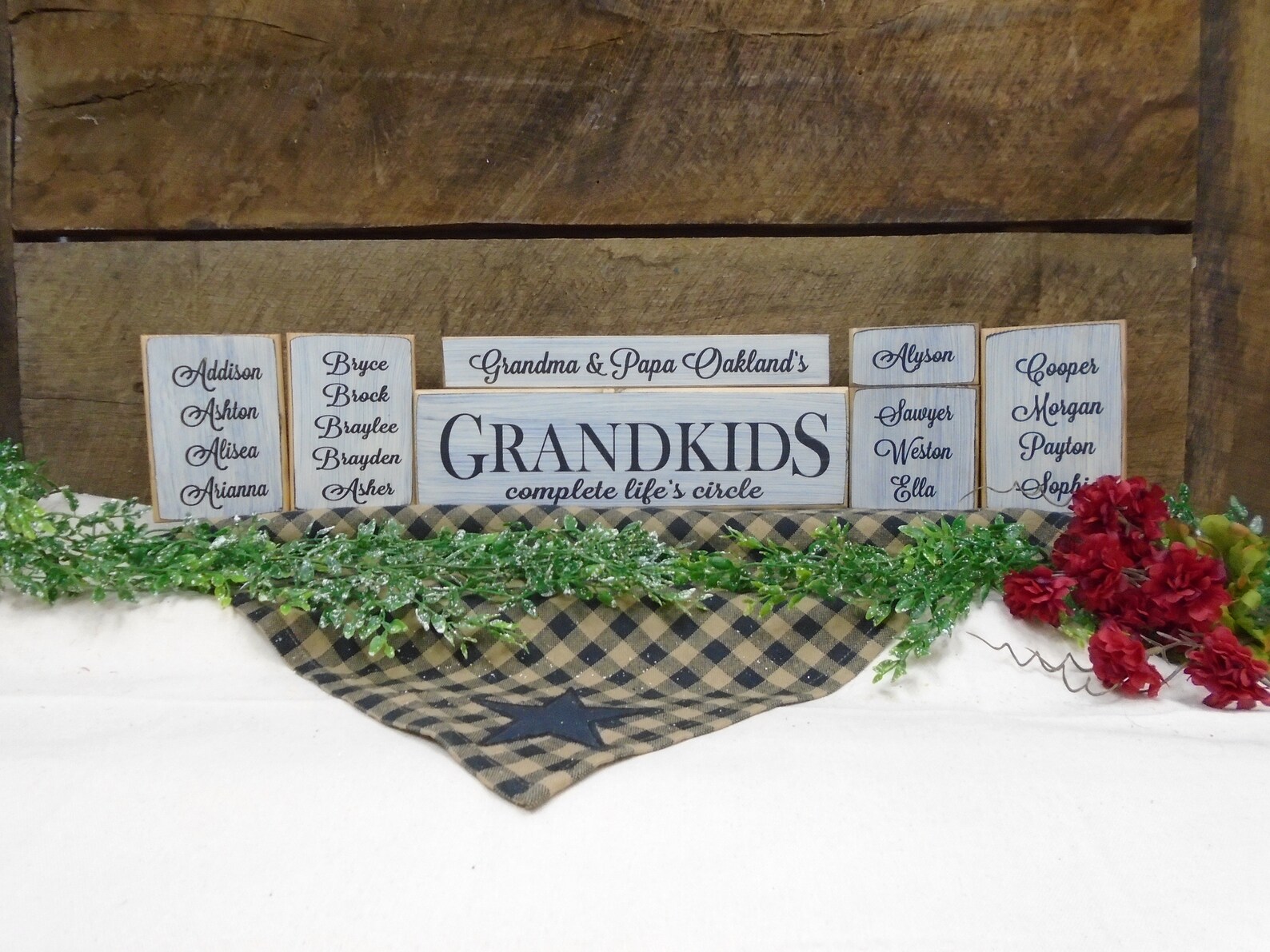 Grandparents Gifts Personalized Grandparents Decor 4pc | Etsy