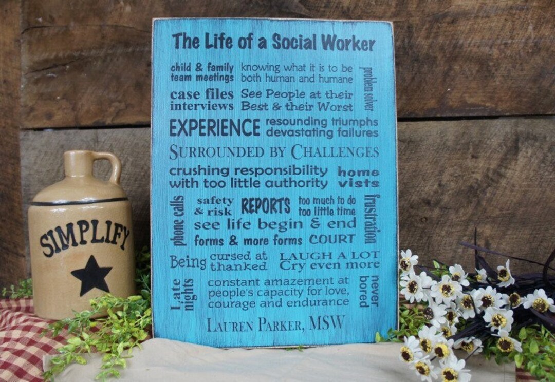 Sue Oppman Life of a Social Worker Custom Subway Sign We - Etsy