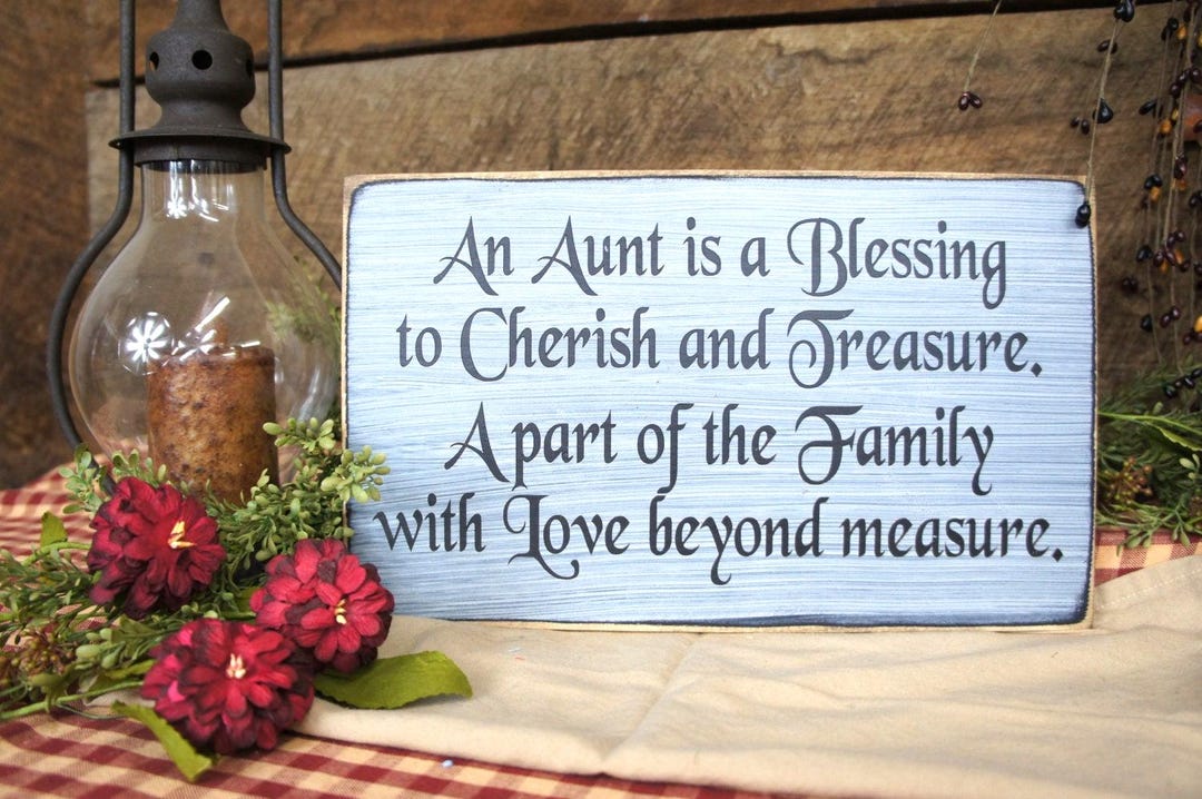 Aunt Gifts an Aunt is a Blessing to Cherish and Treasure A Part of the ...
