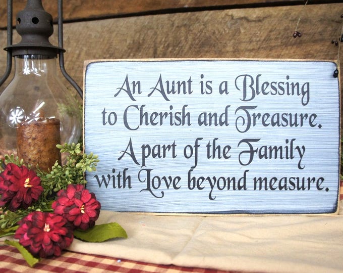 Aunt Gifts an Aunt is a Blessing to Cherish and Treasure A Part of the ...