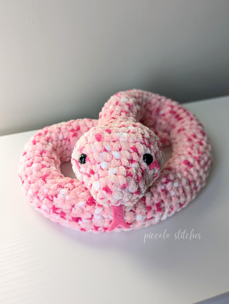 Crochet Snake Plushie Handmade Amigurumi Snake, Python, Boa Spotted ...
