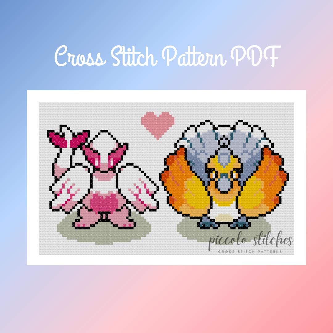Shiny Tower Duo: Cross Stitch Pattern (digital PDF) - Etsy