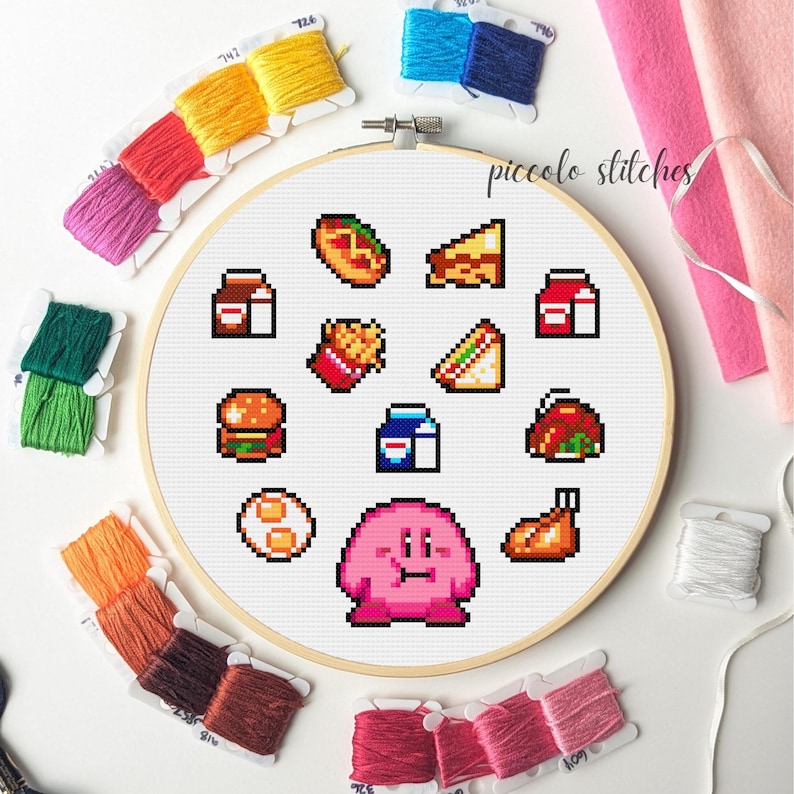 Savory Super Star Snacks: Cross Stitch Pattern (digital PDF) - Etsy