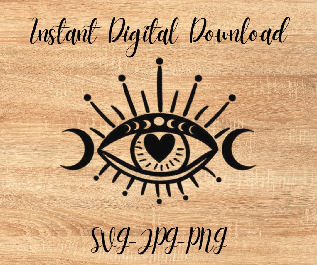 Third Eye Svg, Moon Phase SVG, Moon SVG, Celestial SVG, Witch Svg, Eye ...