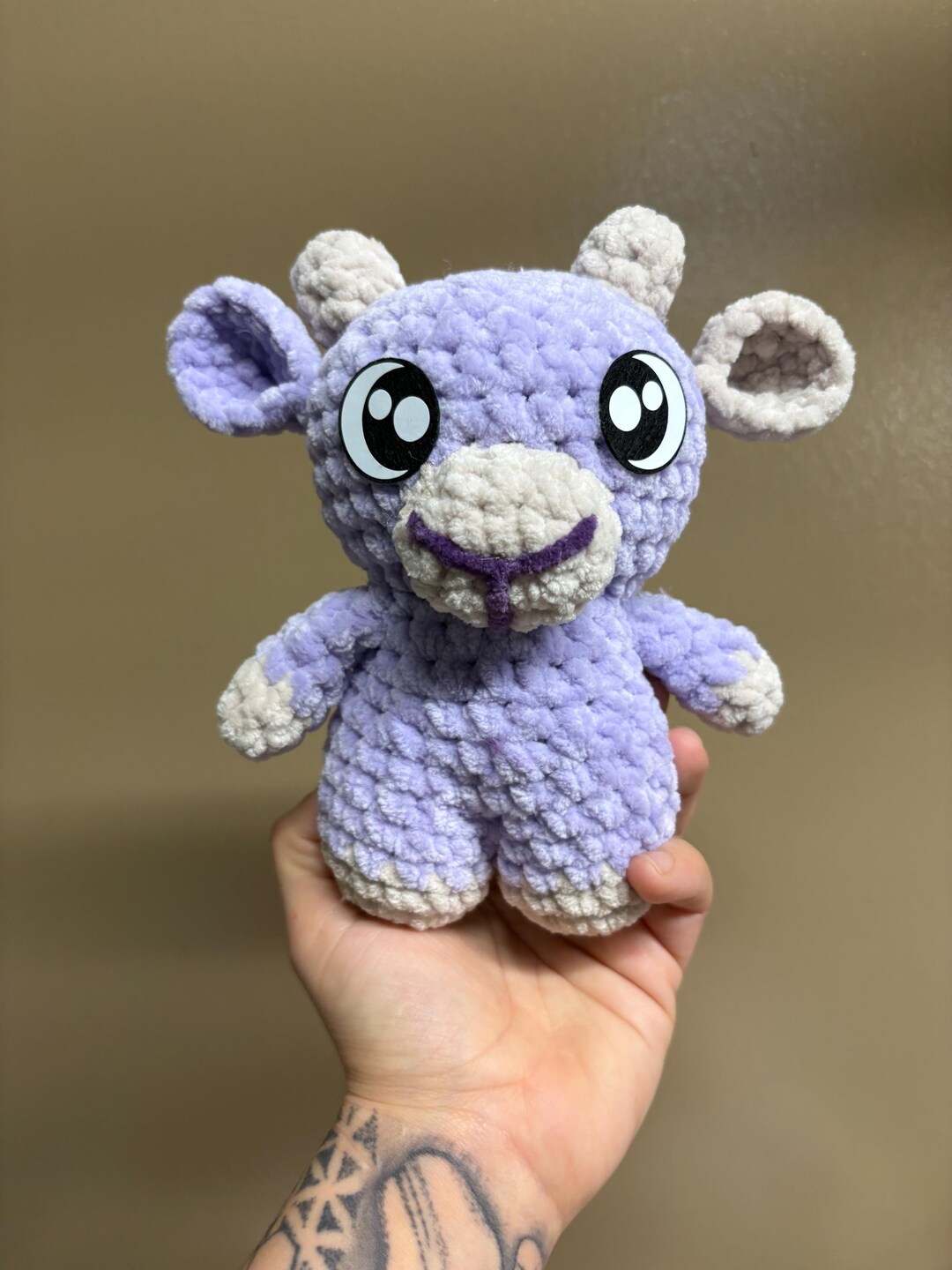 Moonmilk the Lavender Calf Plush • Handmade Crochet Cow Stuffed Animal ...