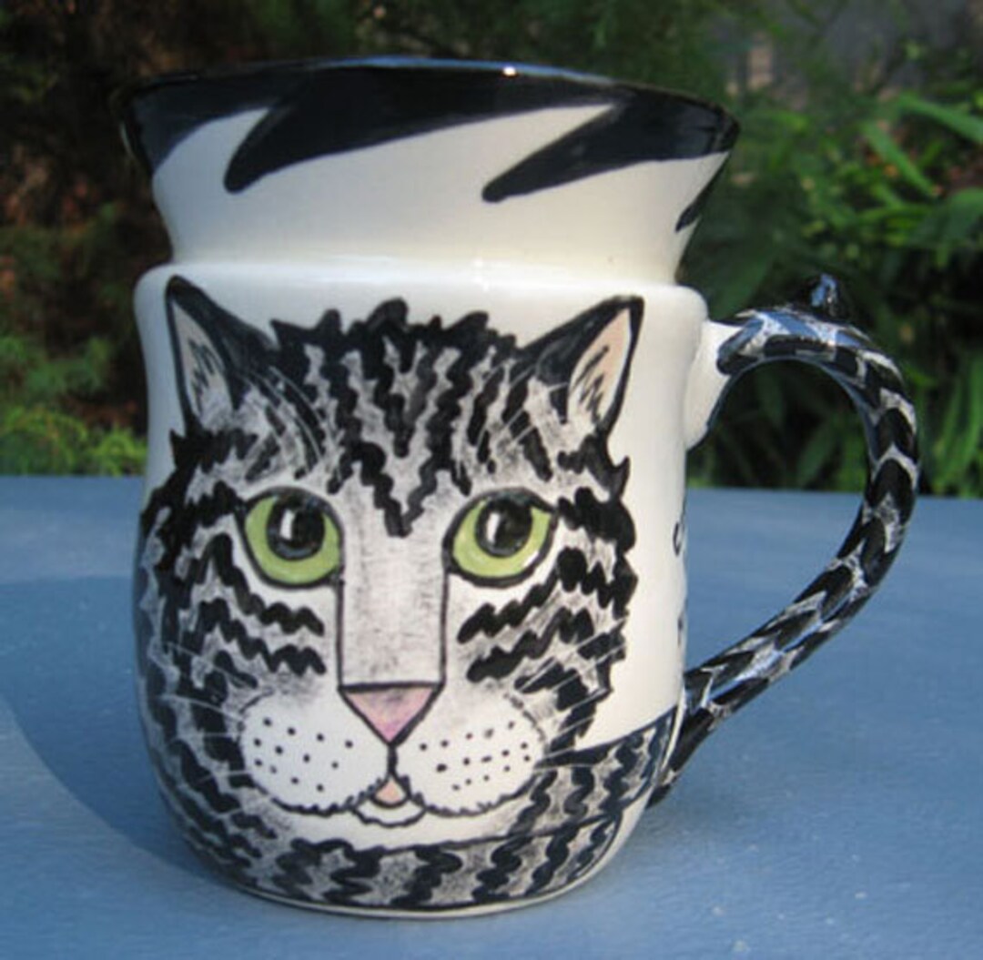 Custom Handmade Cat Cup - Etsy