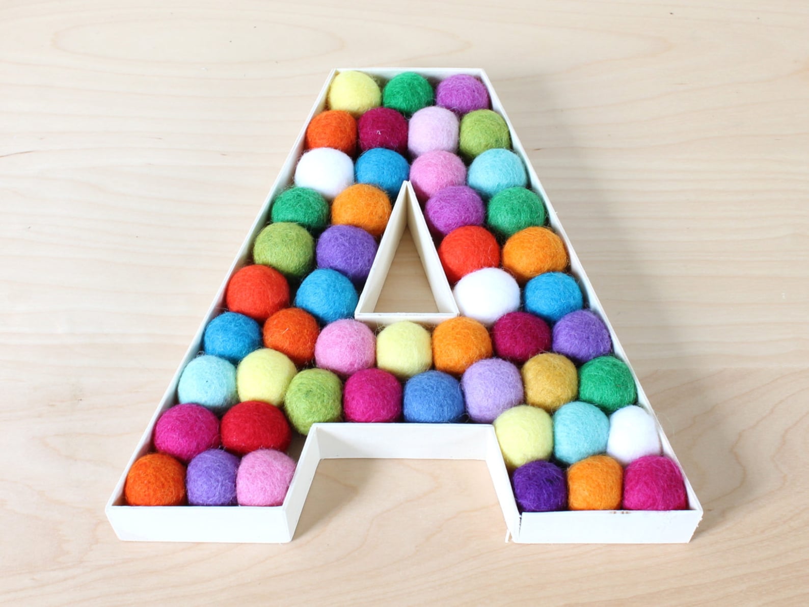 Felt Ball Alphabet Letters PLAY, Nursery Decor, Felt Balls, Kids ...