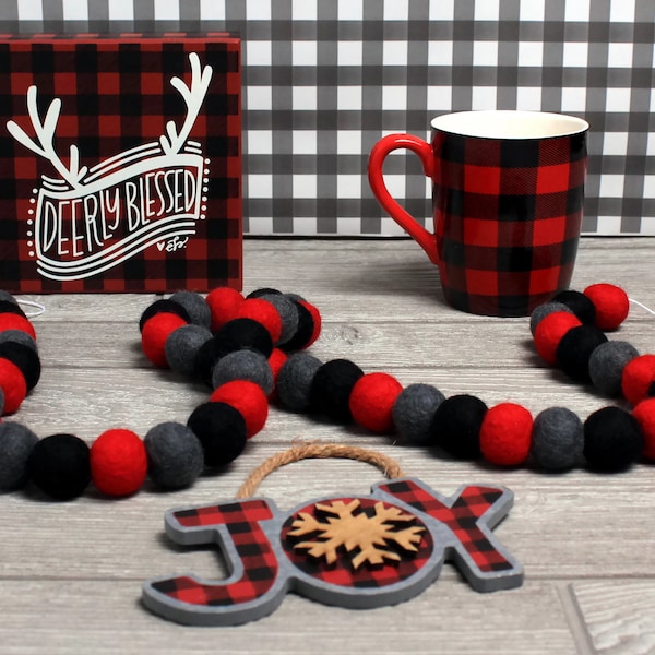 Red Buffalo Plaid Christmas - Etsy