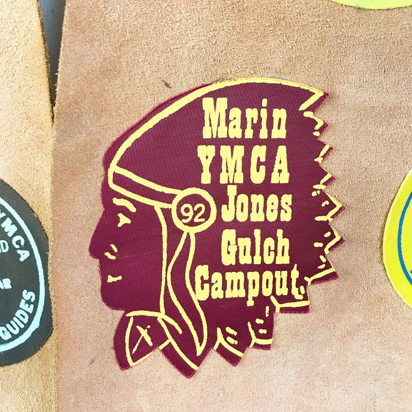 INDIAN GUIDES 1990’s 90s Vintage Tan Suede Hand Cut & Sewn YMCA Indian ...