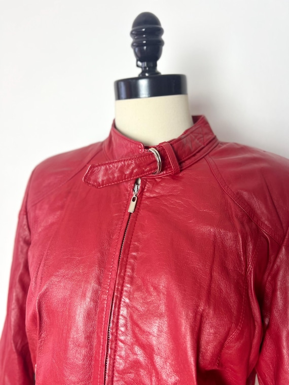 CANADIAN Made 1990’s 90s Vintage Retro Holiday Red Le… - Gem