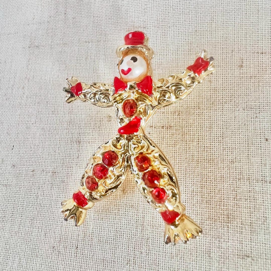 NOVELTY BELLHOP Snowman 1950’s 50s Retro Vintage Fashion Hand Painted ...