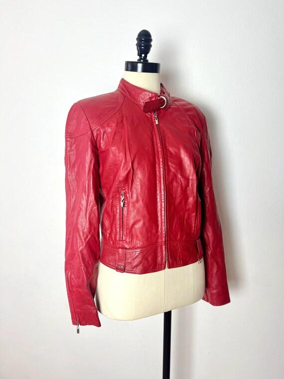 CANADIAN Made 1990’s 90s Vintage Retro Holiday Red Le… - Gem