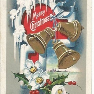 Antique Embossed Christmas Postcard - Etsy