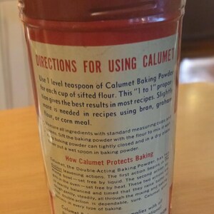 Vintage 1950's Calumet Baking Powder Tin - Etsy