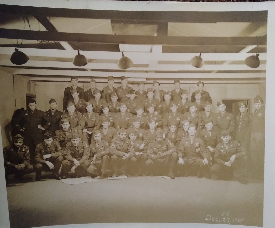 Vintage Military Unit Photograph December 27 1945 - Etsy