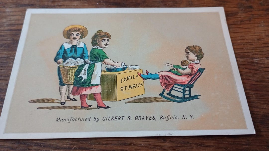 Antique Victorian 1800's Family Starch Filbert S. Graves Buffalo New ...