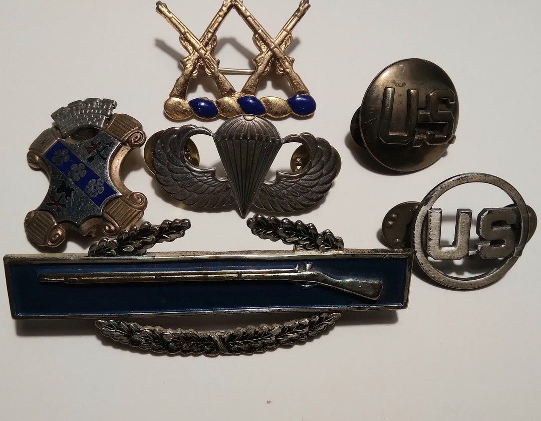 Vintage Lot of 6 WWII Military Pins - Etsy