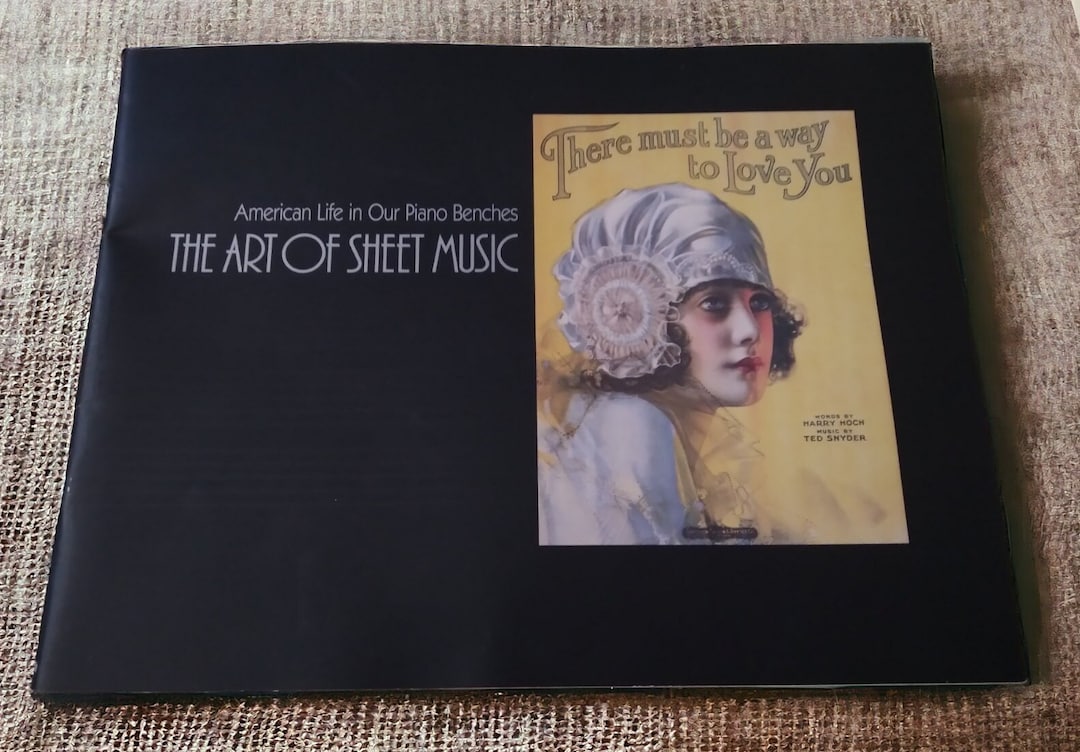Vintage Sheet Music Art Book, Elvehjem Museum 1985 - Etsy