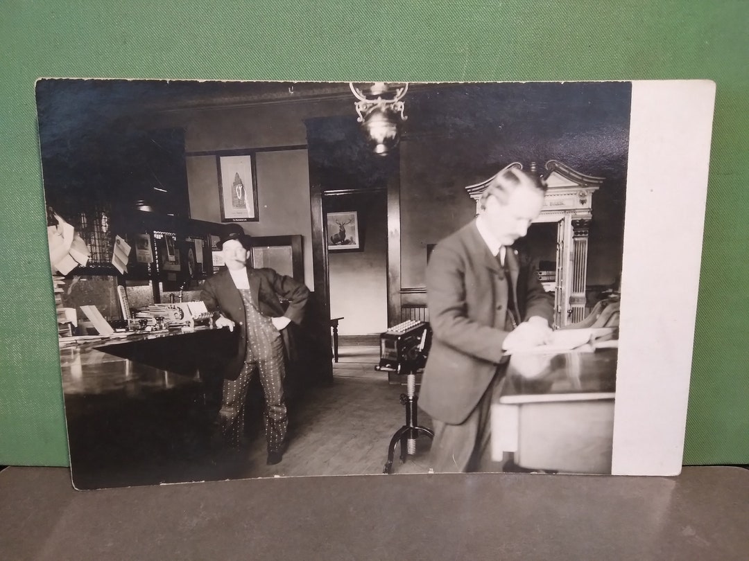 Antique RPPC 1900's Occupational Bankers Postcard - Etsy