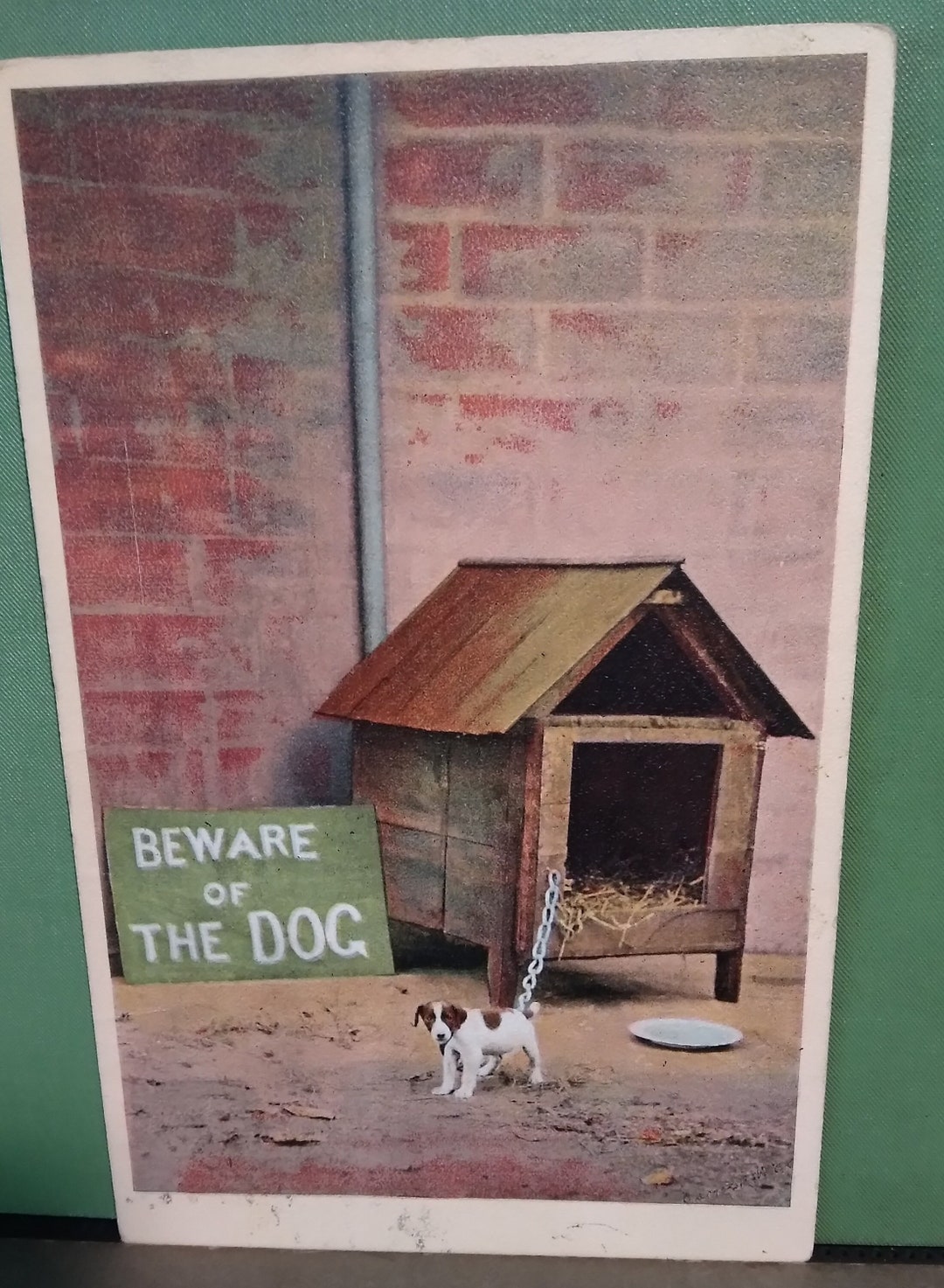 Antique Holmfirth Bamforth Beware of Dog Postcard - Etsy