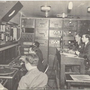 Vintage 1946 the Television Control Board Print Educational - Etsy