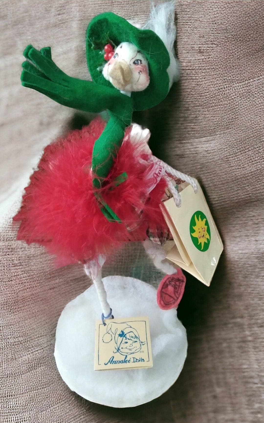 Annalee Christmas Ostrich Doll 10 Inches - Etsy